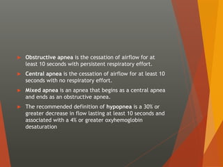 Obstructive Sleep Apnea | PPT