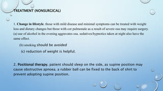 OSA.pptx | Ear, Nose and Throat Conditions | Diseases and Conditions