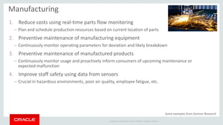 Oracle Stream Analytics - Industry Examples | PPT