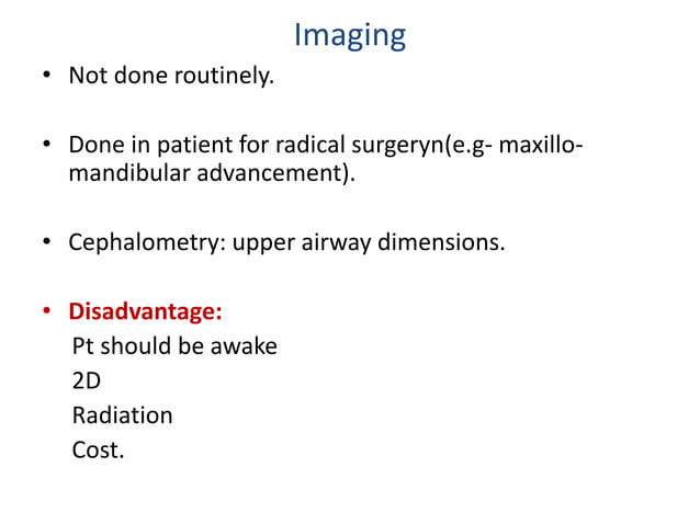 Obstructive Sleep Apnoea Ppt 2060