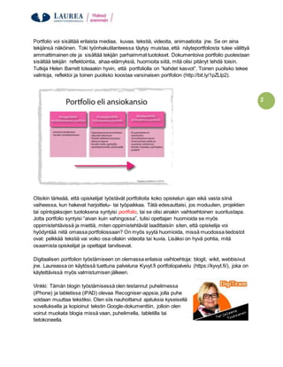 Osaaminen näkyväksi ePortfolion avulla | DOCX