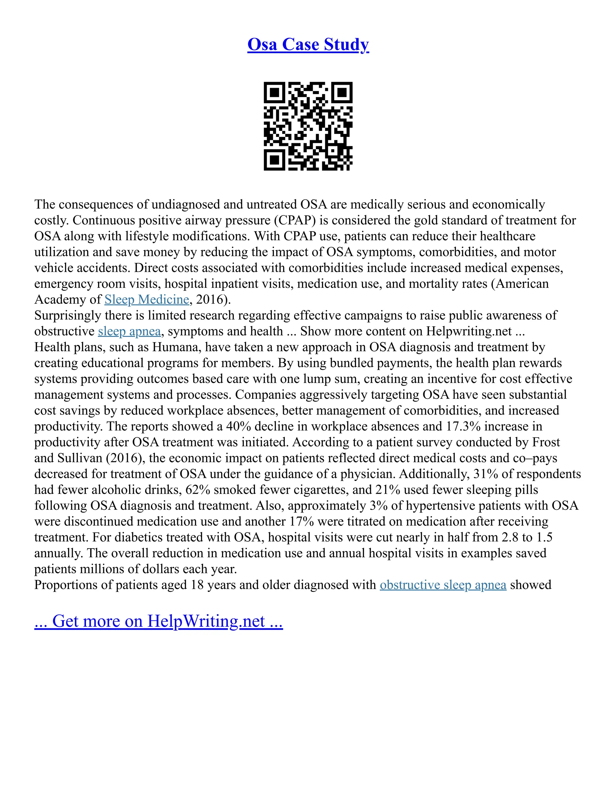 Osa Case Study | PDF