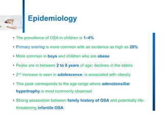 Perioperative considerations for OSA in Children | PPTX