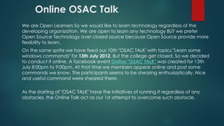 Open Source Ascol Community(OSAC) Introduction and Overview | PPT