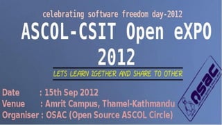 Open Source Ascol Community(OSAC) Introduction and Overview | PPT | Free Download