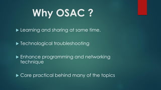 Open Source Ascol Community(OSAC) Introduction and Overview | PPT