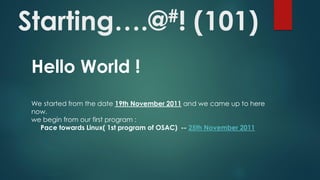 Open Source Ascol Community(OSAC) Introduction and Overview | PPT