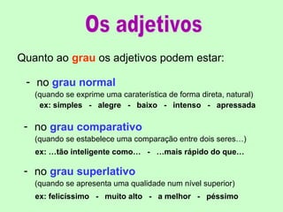 Os adjetivos | PPT