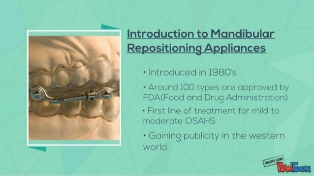 Mandibular Repositioning Appliances In Treating Obstructive Sleep Apn…