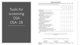 Osa in children by DR shashidhar tatavarthy | PDF