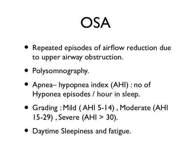 Osa in ophthlamology