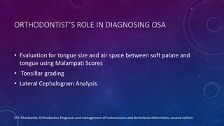 Obstructive sleep apnea- Orthodontist's perspective | PPTX