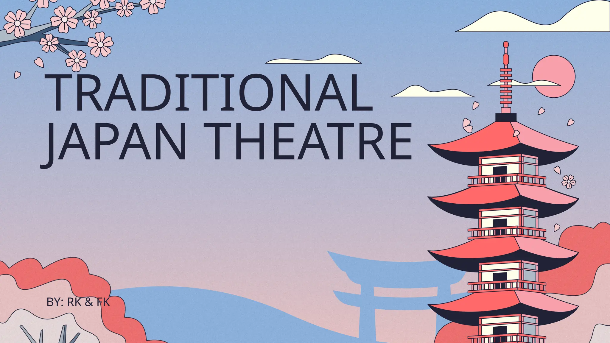 Traditional Japanese theatre: Noh, Kyogen, Kabuki, Bunraku. | PPTX ...