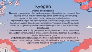 Traditional Japanese theatre: Noh, Kyogen, Kabuki, Bunraku. | PPTX ...
