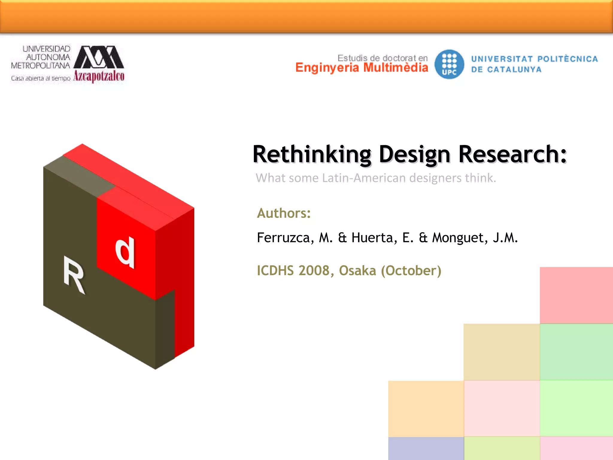 Rethinking Design Research | PPT