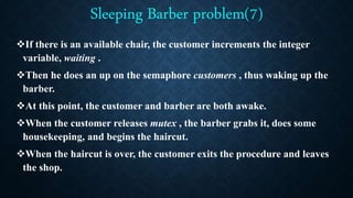 Sleeping barber problem | PPTX