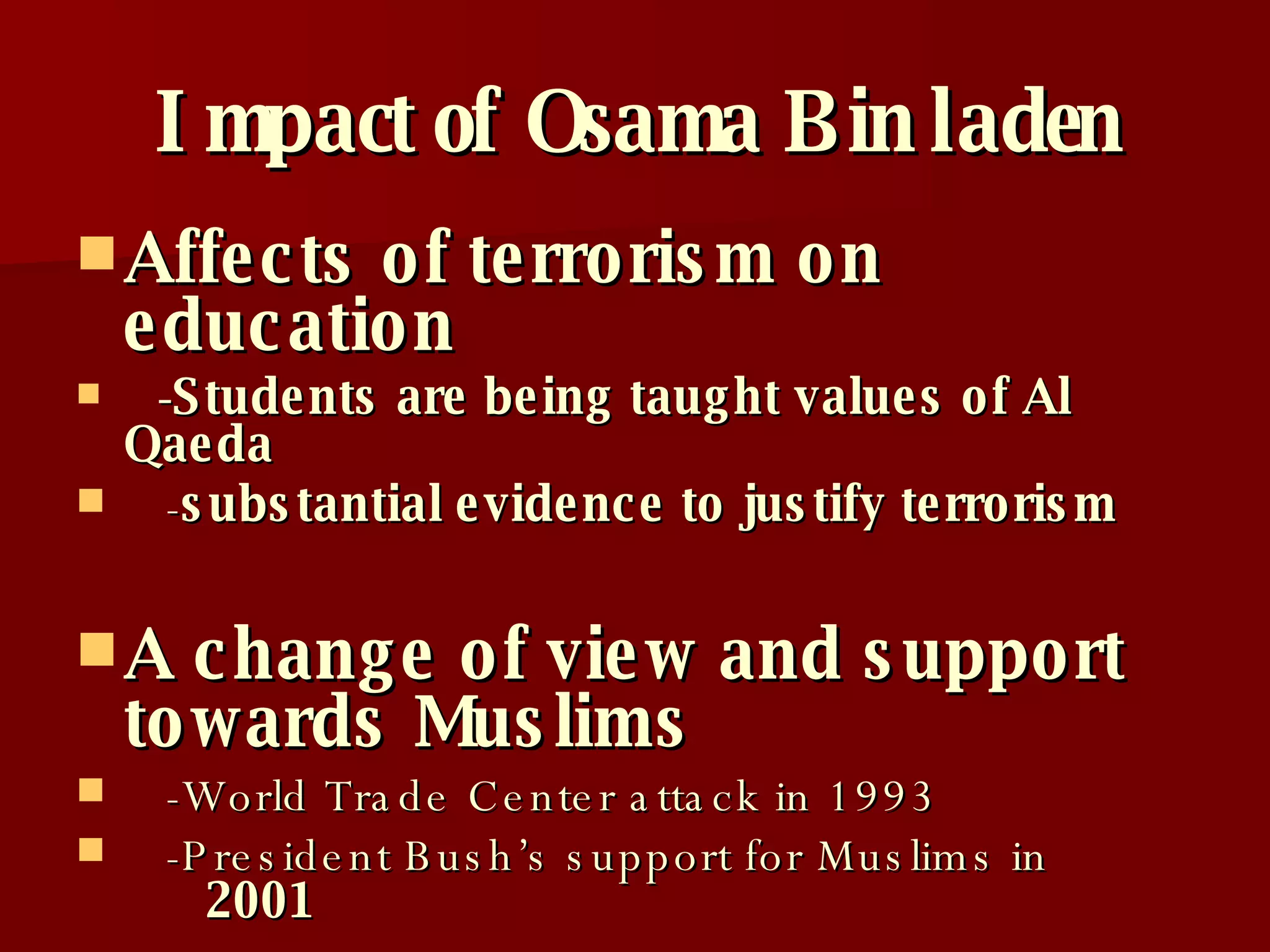 Osama Bin Laden Presentation | PPT