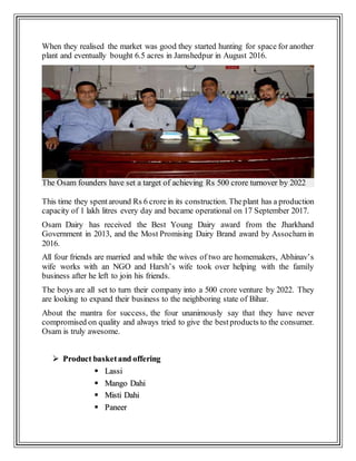 Osam dairy report | DOCX