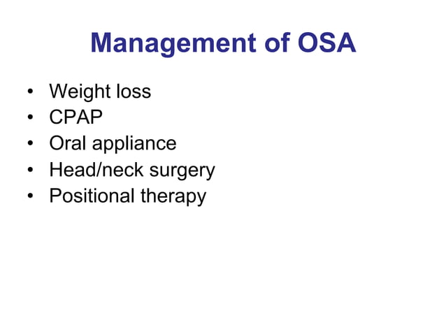 OSA overview Power Point Sleep Fellowship | PPT
