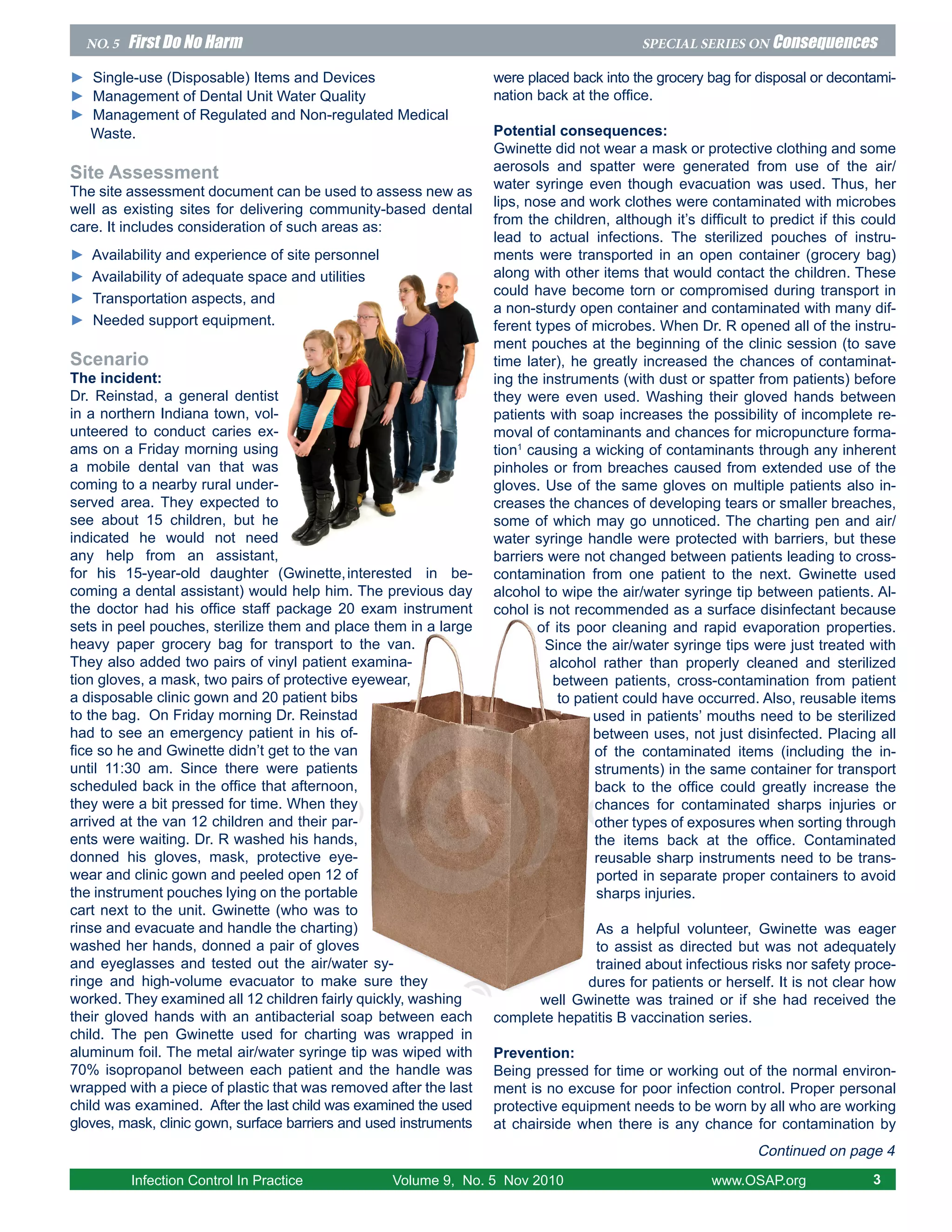 OSAP Infection Control In Practice Newsletter | PDF