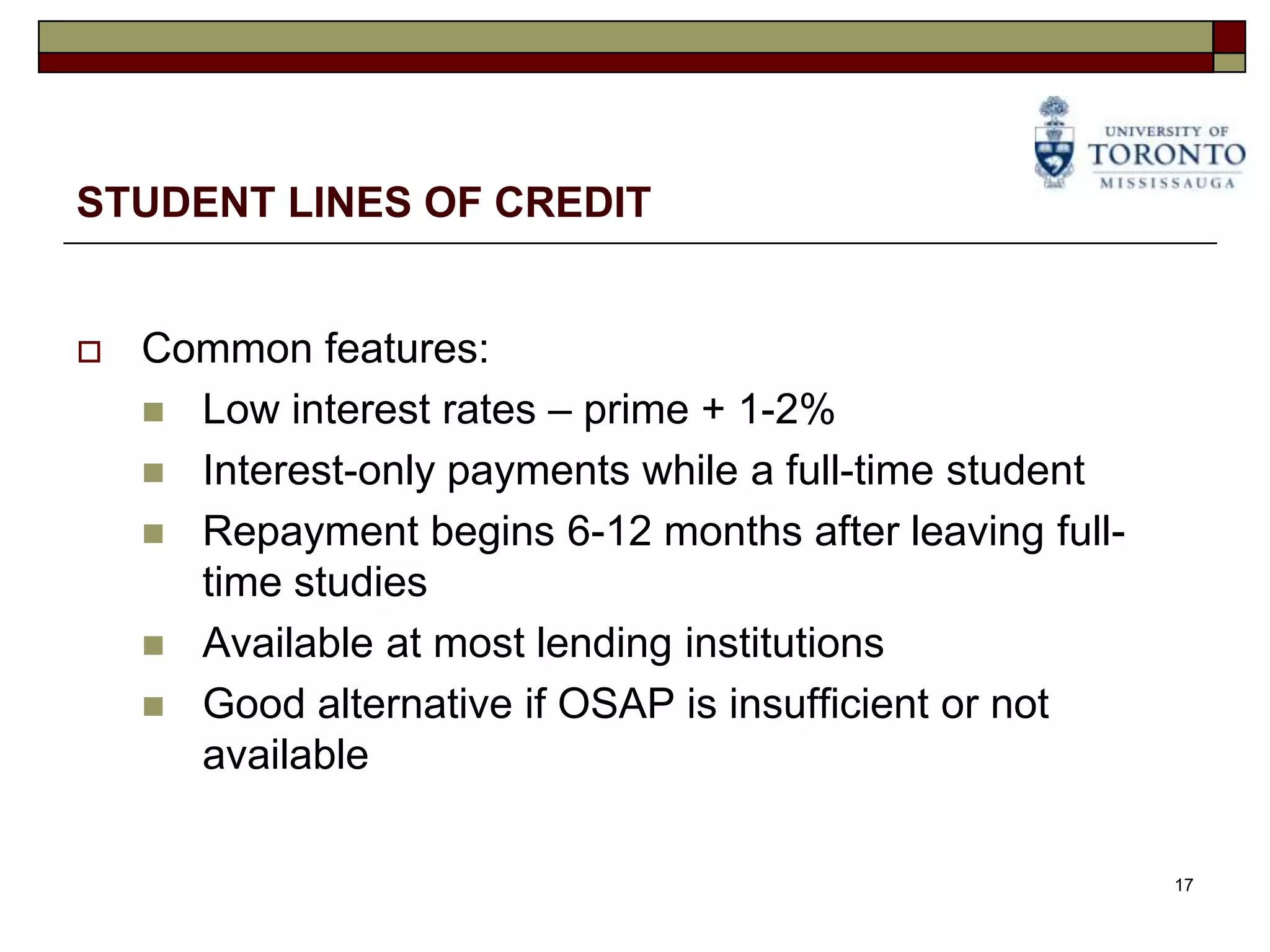 OSAP (Financial Aid) | PPTX