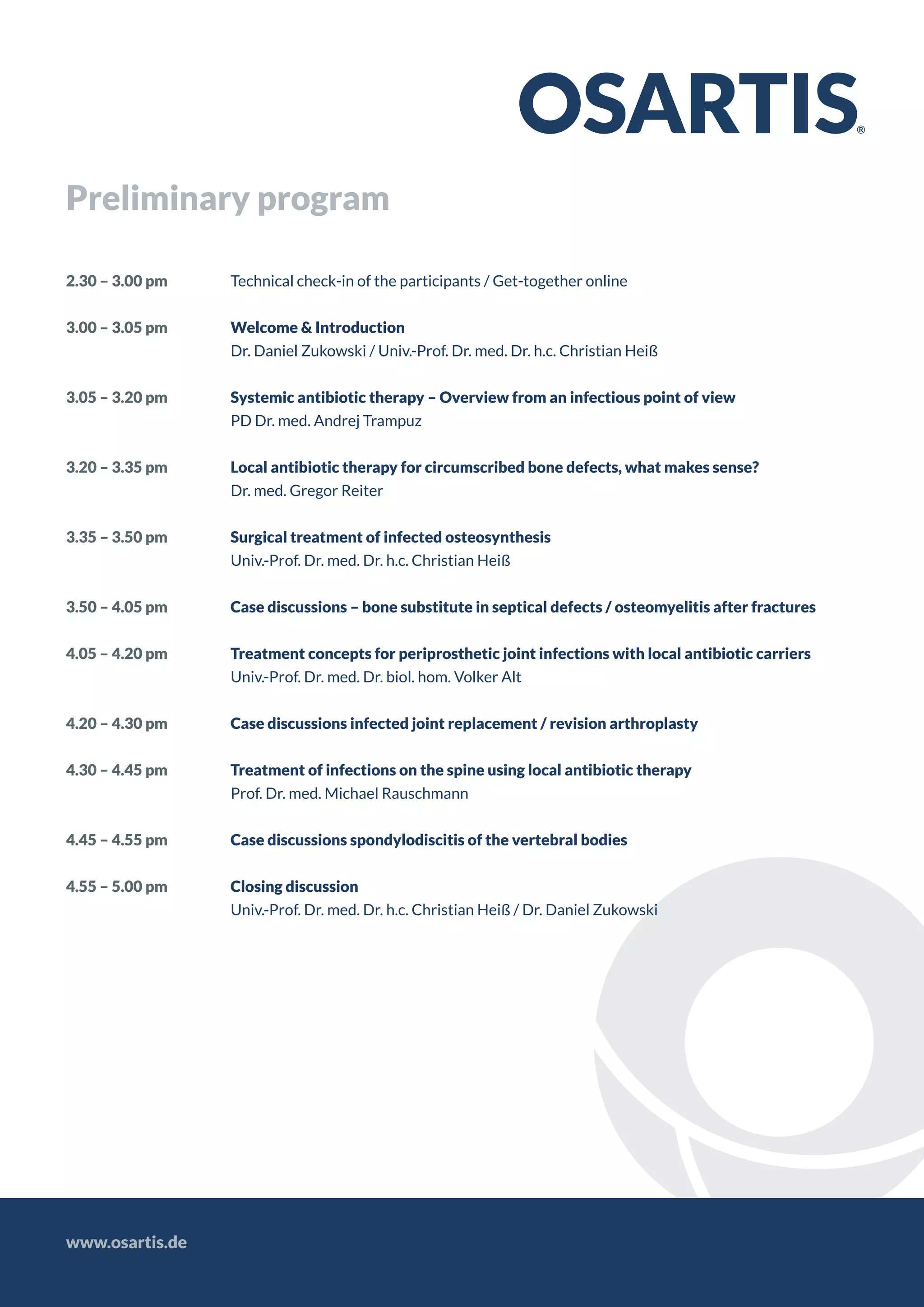 Osartis webinar preliminary_program | PDF