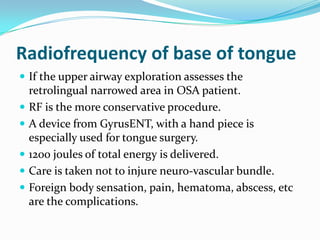 Osas tongue surgery | PPT