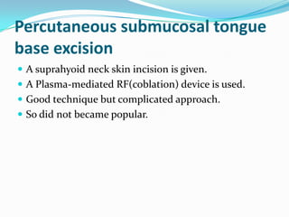 Osas tongue surgery | PPT