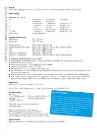 Osb magazine mediakaart-2017 | PDF