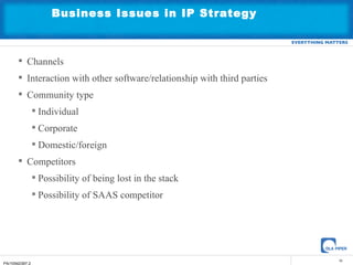 IP and Licensing Strategy for Open Source Companies | PPT