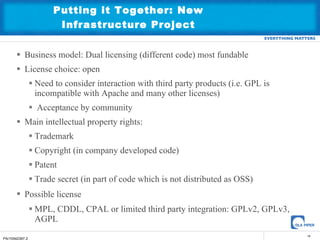 IP and Licensing Strategy for Open Source Companies | PPT