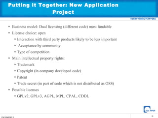 IP and Licensing Strategy for Open Source Companies | PPT