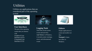 Operating system building blocks with detail description. | PPTX | Operating Systems | Computer ...