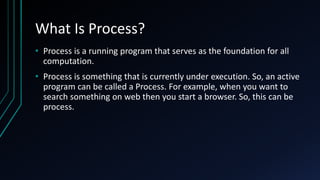Process , Process states , Process Control Block in Operating Systems ...