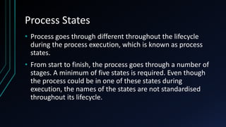 Process , Process states , Process Control Block in Operating Systems ...