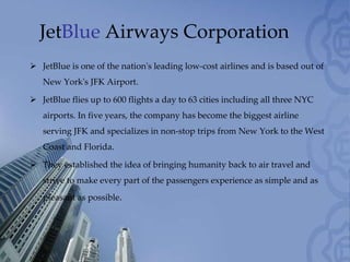 Optimum Solutions Consultant - JetBlue Airways ERP Project | PPTX