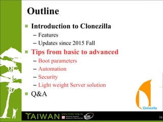 Easy backup & restore with Clonezilla - Tips form Basic to Advanced | ODP