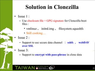 Easy backup & restore with Clonezilla - Tips form Basic to Advanced | ODP