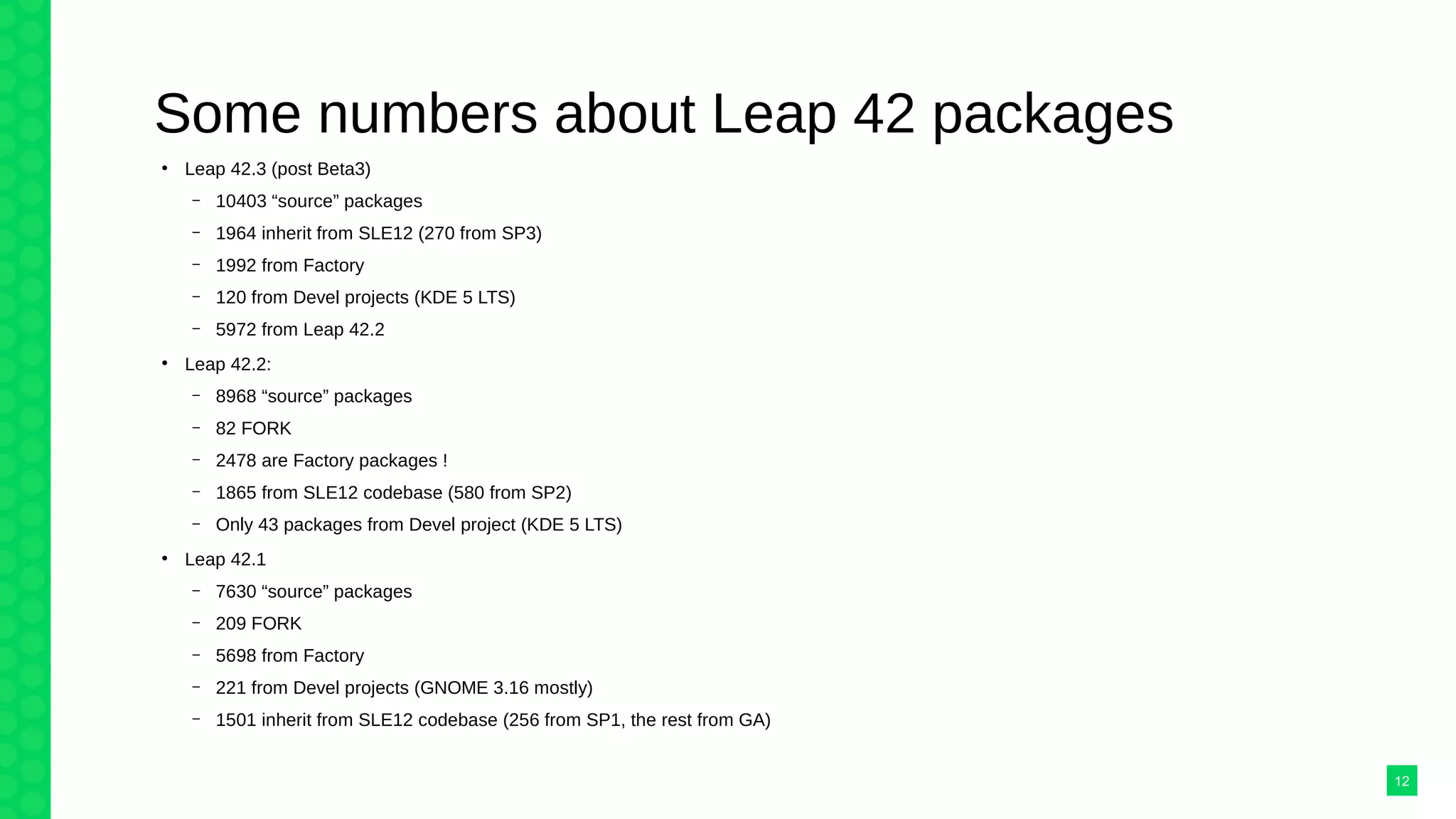 Bridging openSUSE and SLE gap, part deux | ODP | Operating Systems ...