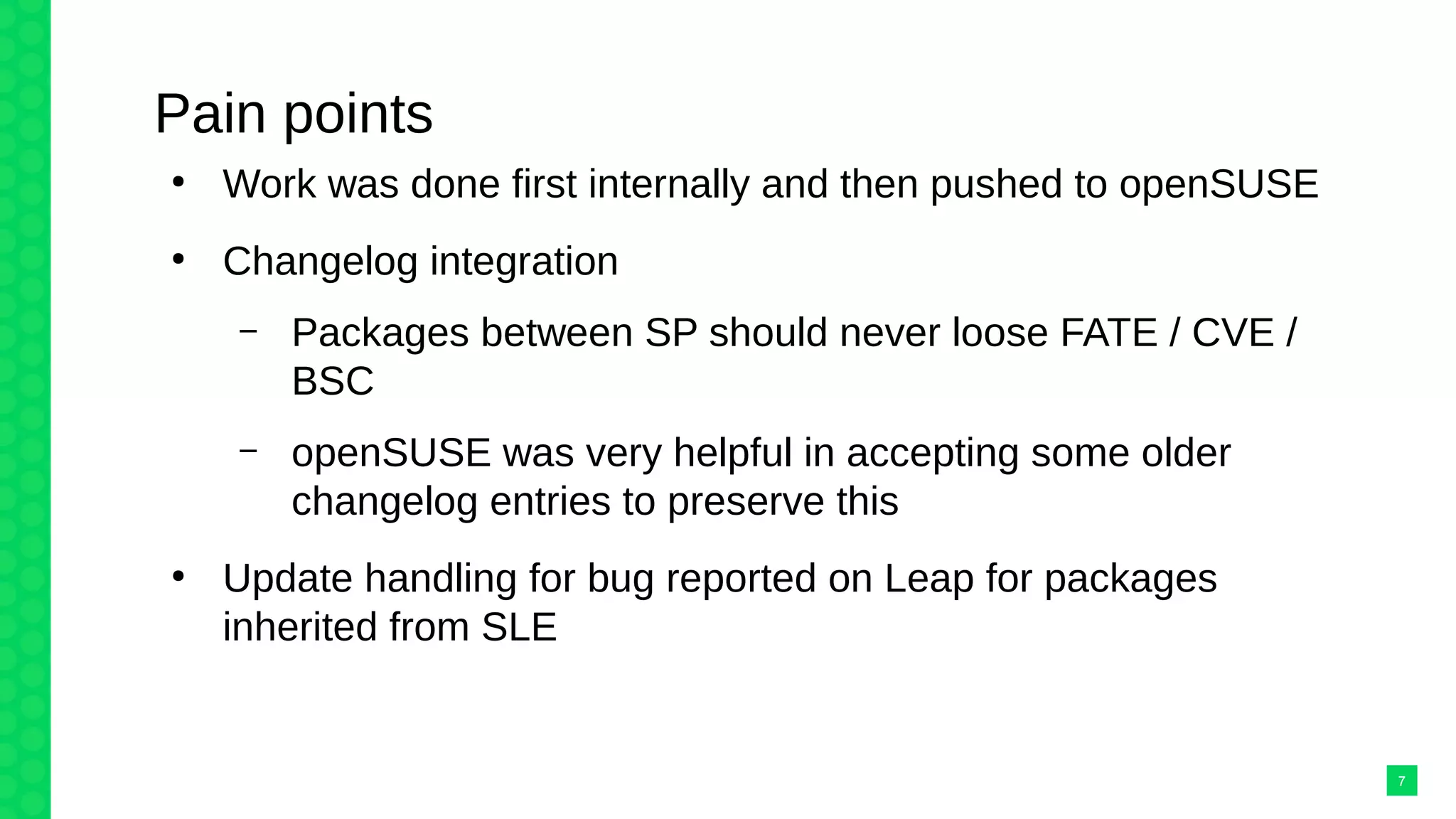 Bridging openSUSE and SLE gap, part deux | ODP | Operating Systems ...