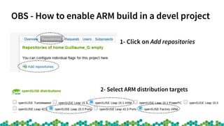 oSC19 openSUSE on ARM | PPT