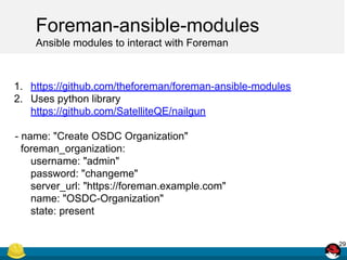 Ansible Integration in Foreman | PDF