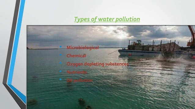 Water polution | PPTX | Environmental Services Industry | Industries