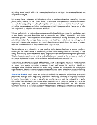 Oscar Elizondo_ Mastering Regulatory Compliance in Modern Healthcare ...