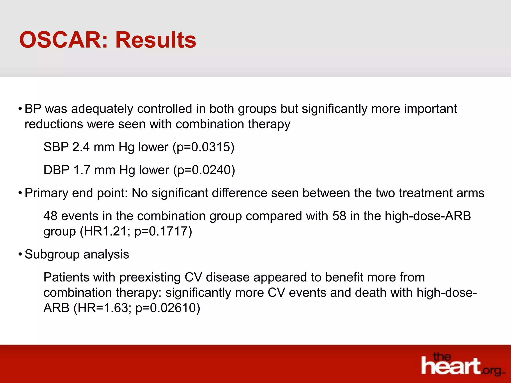 OSCAR trial - Summary & Results | PDF