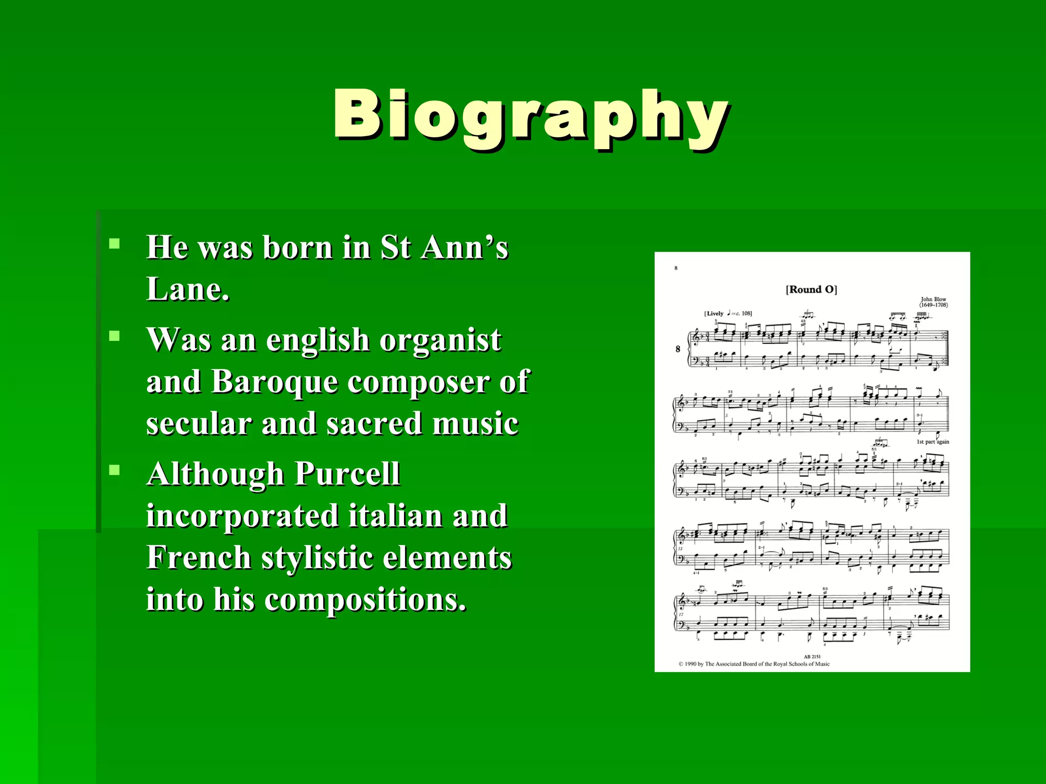 Henry purcell by oscar lapuente and Adrian Ciaurriz | PPT