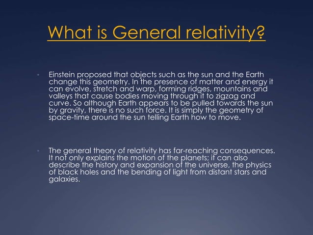 RELATIVITY THEORY | PPTX | Physics | Science