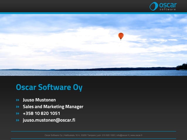 Oscar Software short presentation | PPT