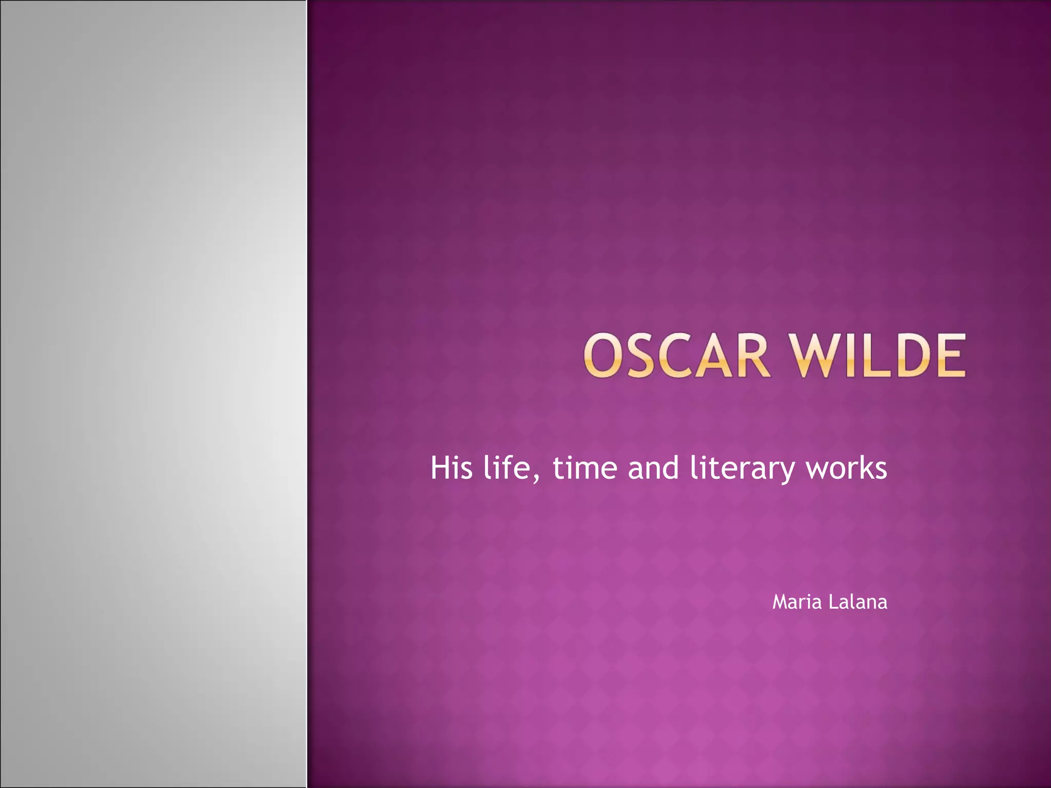 Oscar wilde | PPT