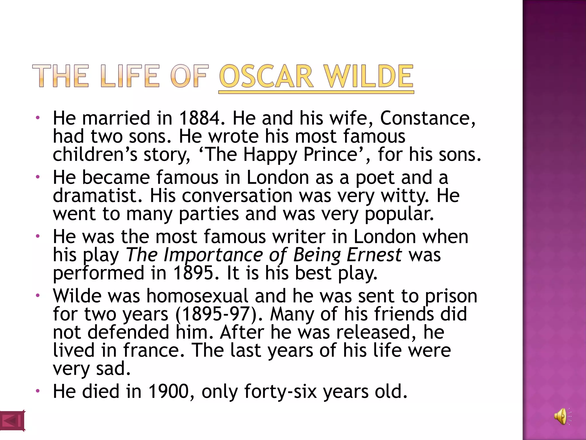 Oscar wilde | PPT